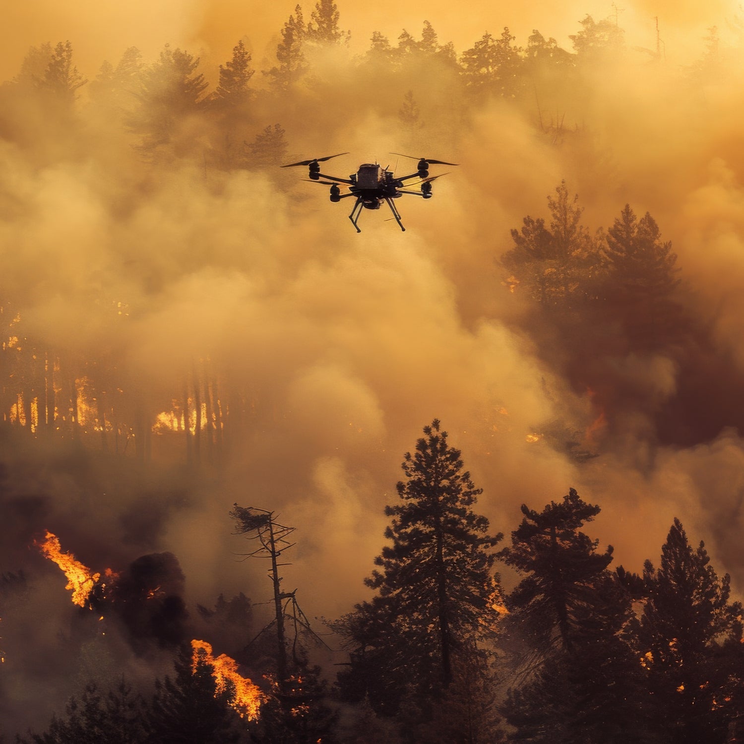 Firefighting Drone Infographic, Facts & Statistics | Dronefly